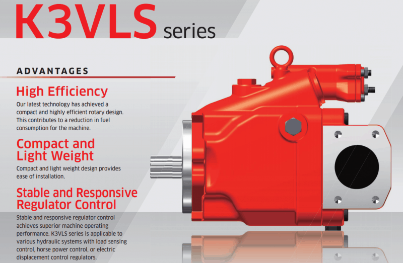 Kawasaki K3VL And K3VLS Pumps With Power Shift Control