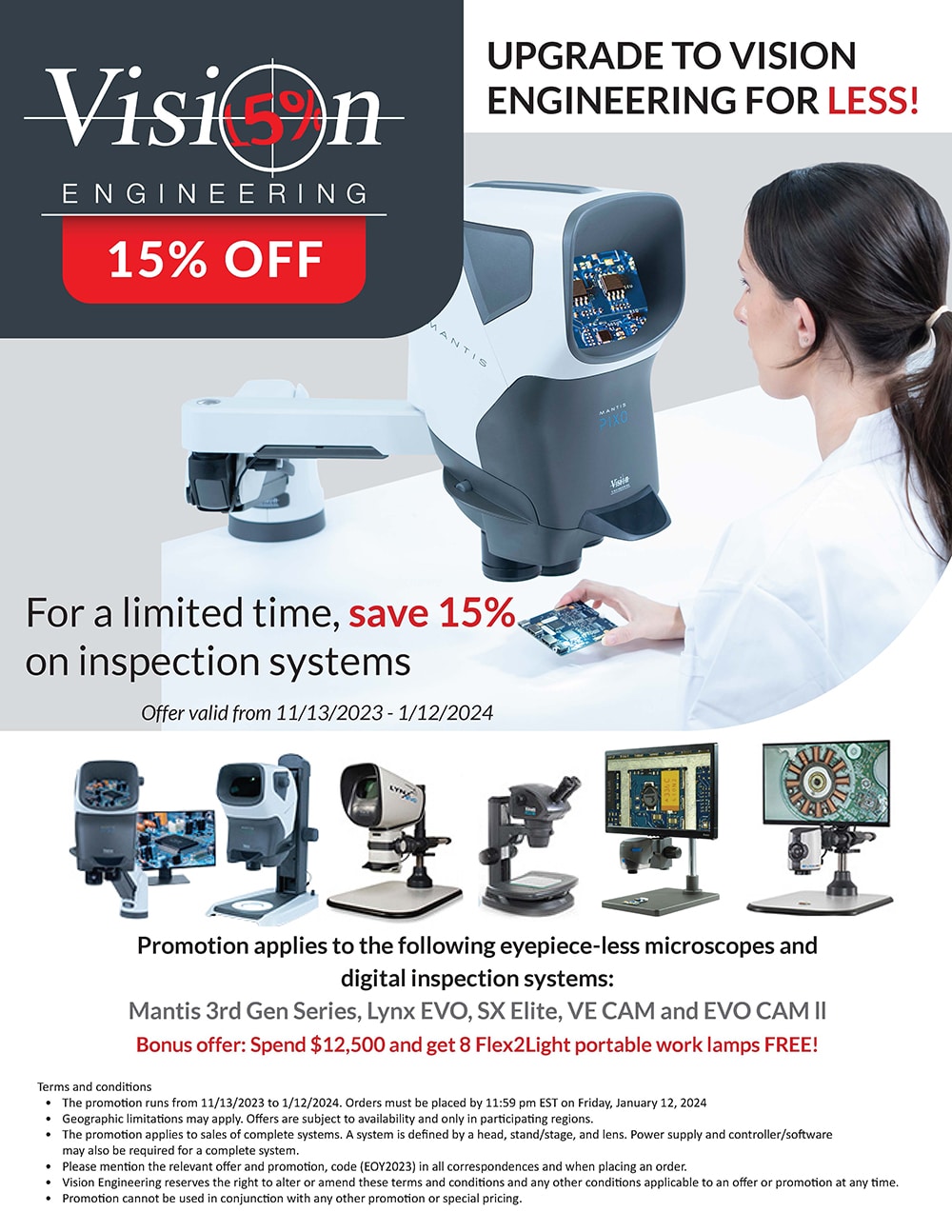 Vision Engineering End Of Year Promotion 2023 - CrossCo